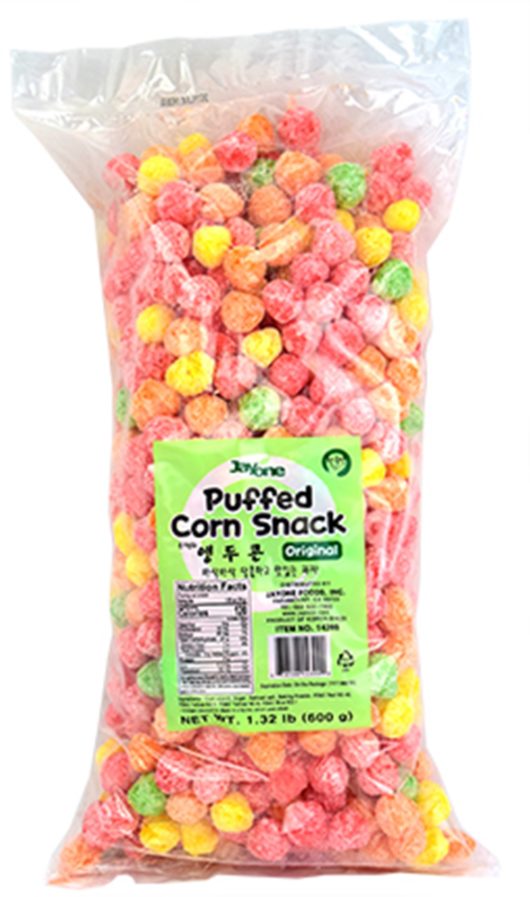 Jayone Puffed Corn Fruit Cereal Snack 1.3 lb Bag – ZynMax Distributors